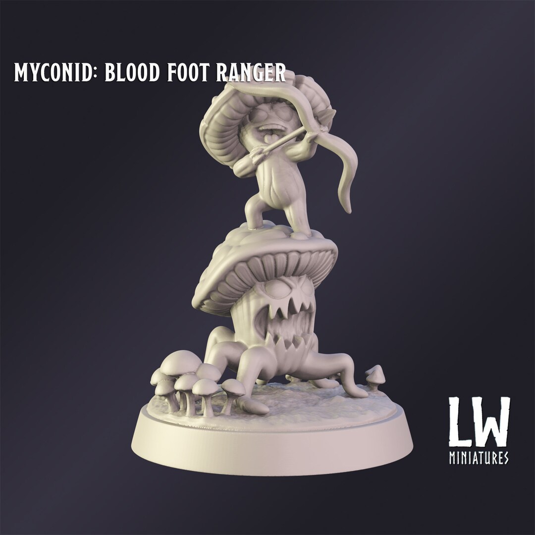 Dnd Miniature Myconid Ranger Miniature for Dungeons and Dragons ...