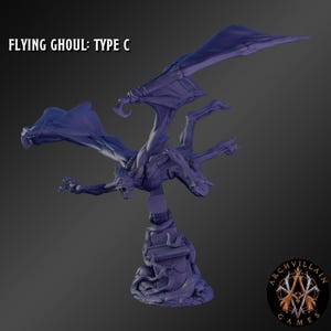 Dnd Miniature Flying Ghoul Miniature for Dungeons and Dragons Tabletop ...