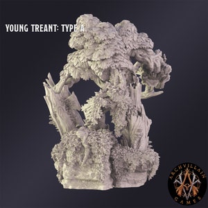 Dnd Miniature Young Treant Miniature for Dungeons and Dragons Tabletop ...