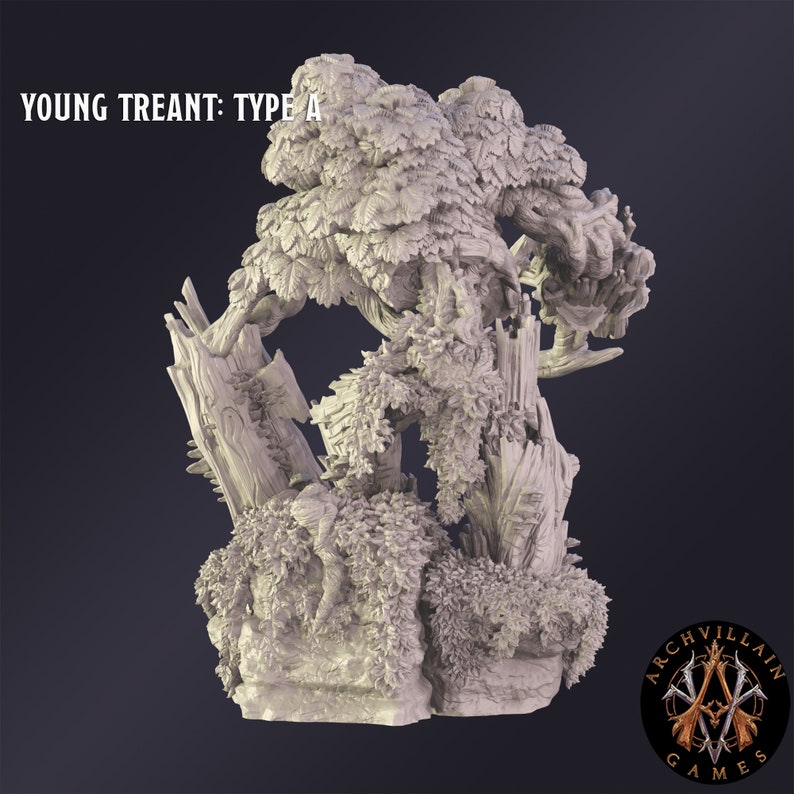 Dnd Miniature Young Treant Miniature for Dungeons and Dragons Tabletop ...