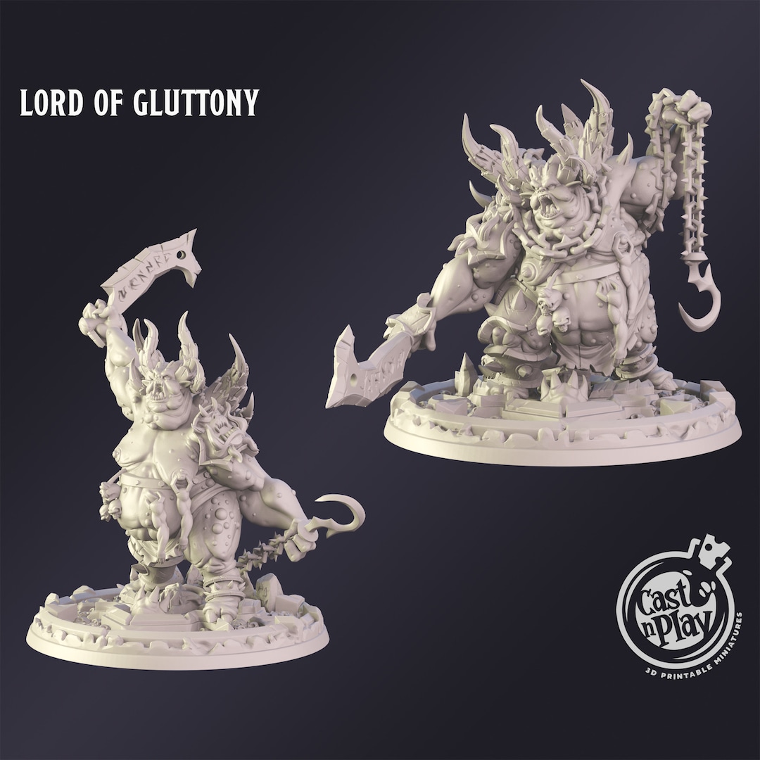 Lord of Gluttony Premium Tabletop Game Miniature From Cast N Play ...