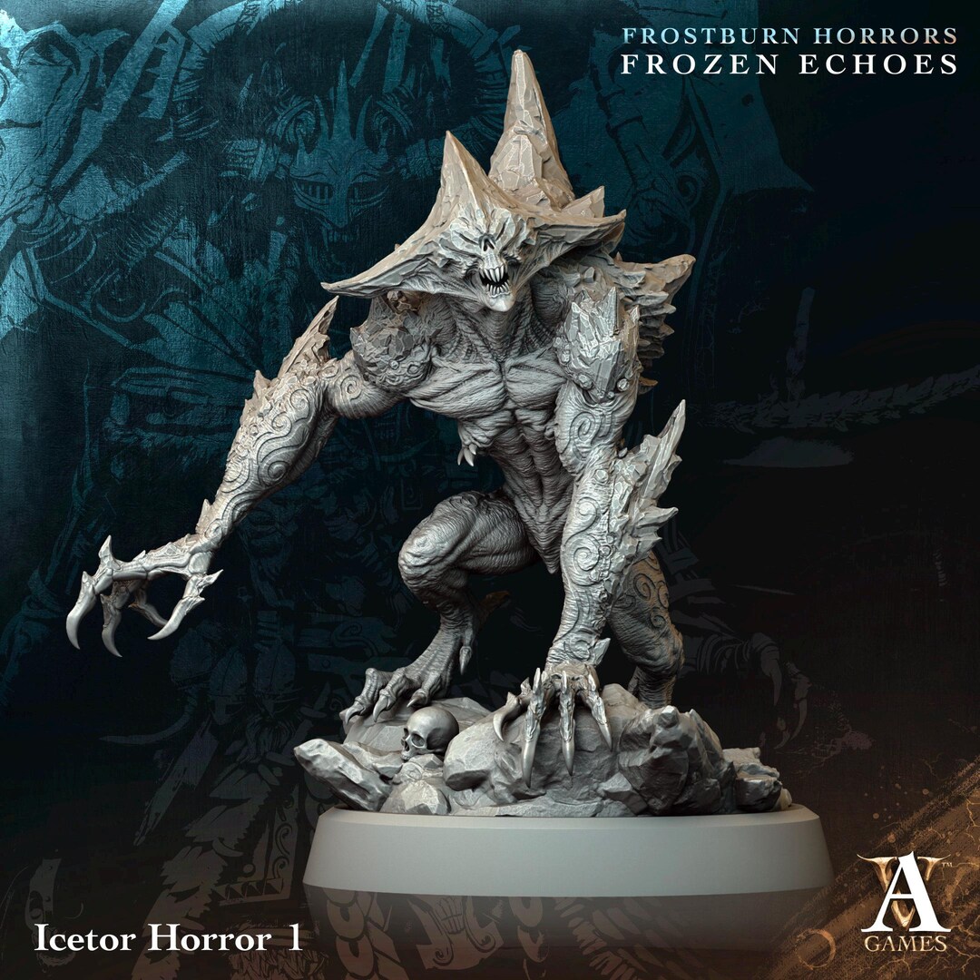 Dnd Miniature Arctic Horror Beast Miniature for Dungeons and Dragons ...