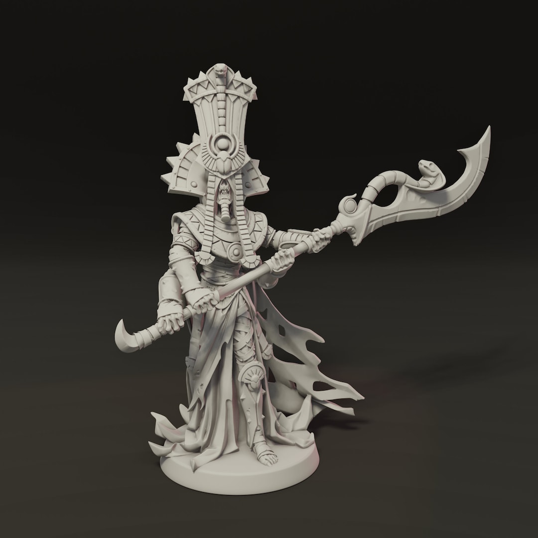 Dnd Miniature Desert Mummy Lord Miniature for Dungeons and Dragons ...