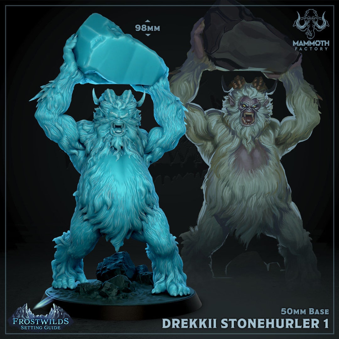 Dnd Miniature Abominable Yeti Miniature for Dungeons and Dragons ...