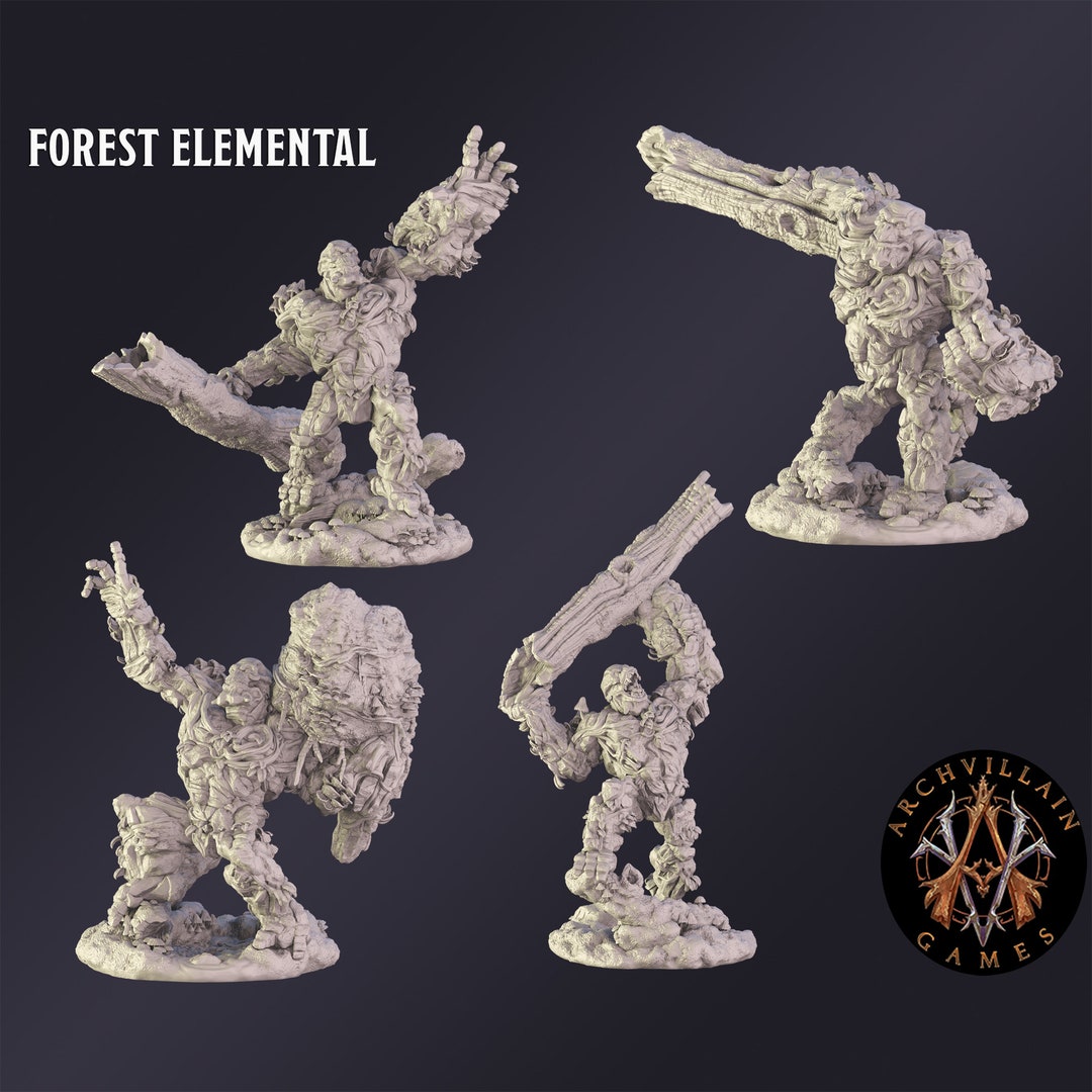 Dnd Miniature Forest Elemental Miniature for Dungeons and Dragons ...