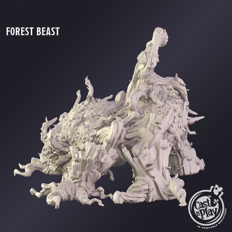 Dnd Miniature Forest Beast Miniature for Dungeons and Dragons Tabletop ...