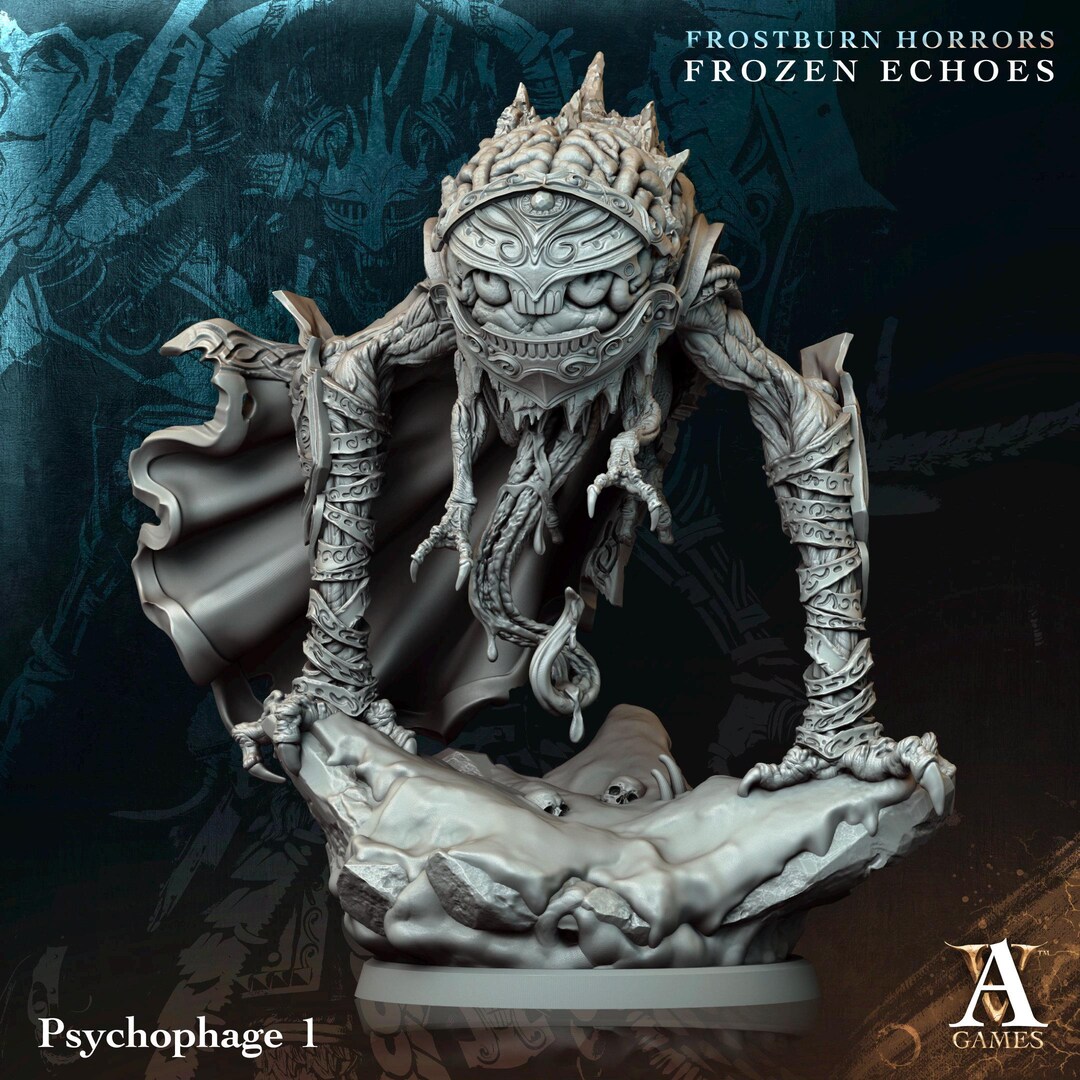 Dnd Miniature Psycho Virus Monster Psychophage Miniature for Dungeons ...
