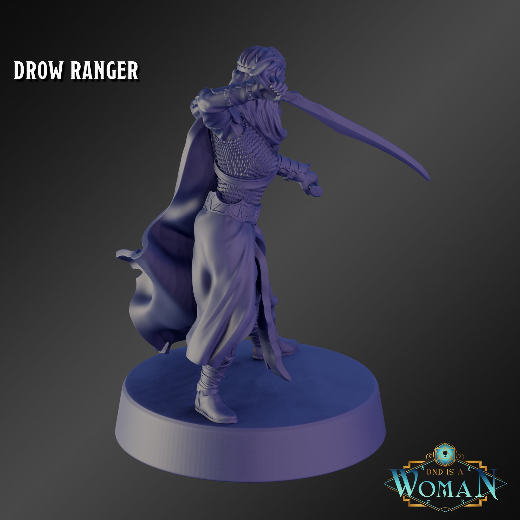 Drow Ranger Premium Tabletop Game Miniature From Dnd is a - Etsy