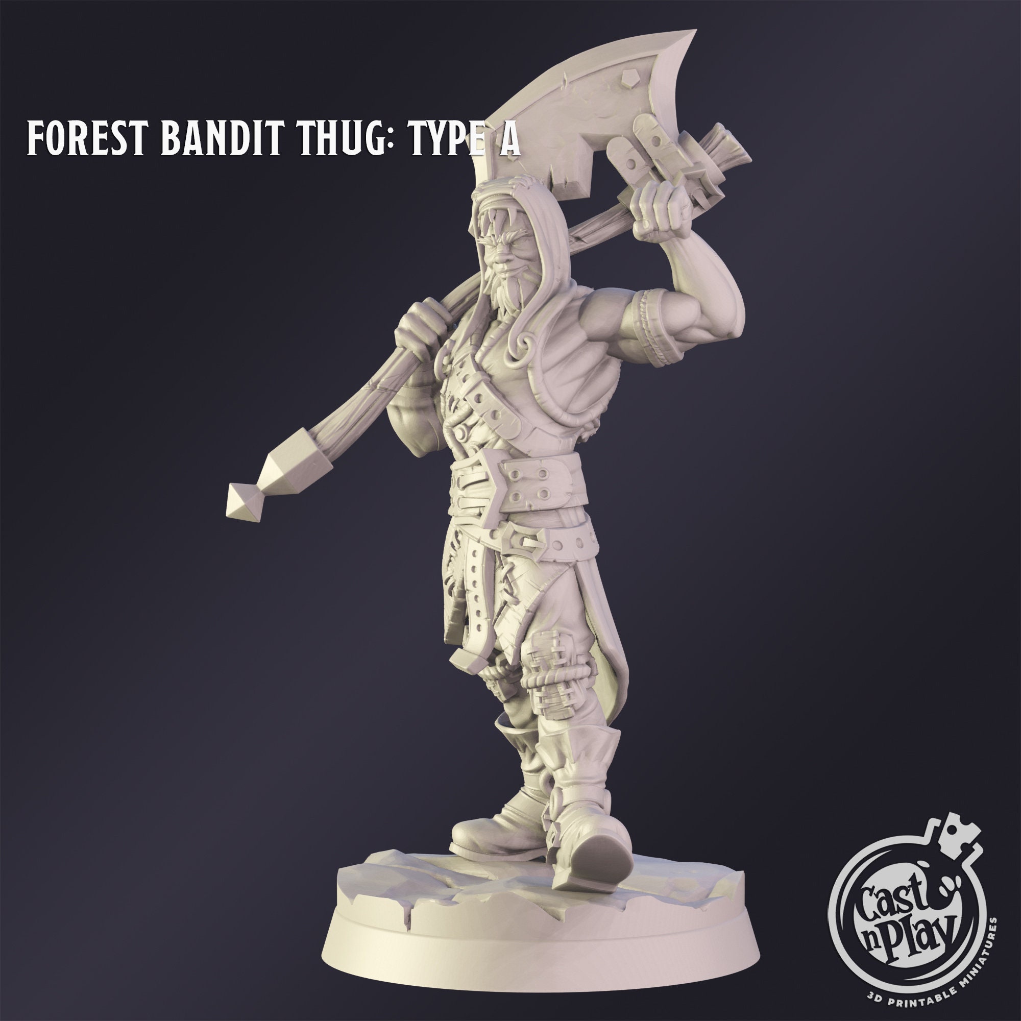 Dnd Miniature Forest Bandit Thug Miniature for Dungeons and Dragons ...