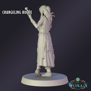 Dnd Miniature Changeling Rogue Miniature for Dungeons and Dragons ...