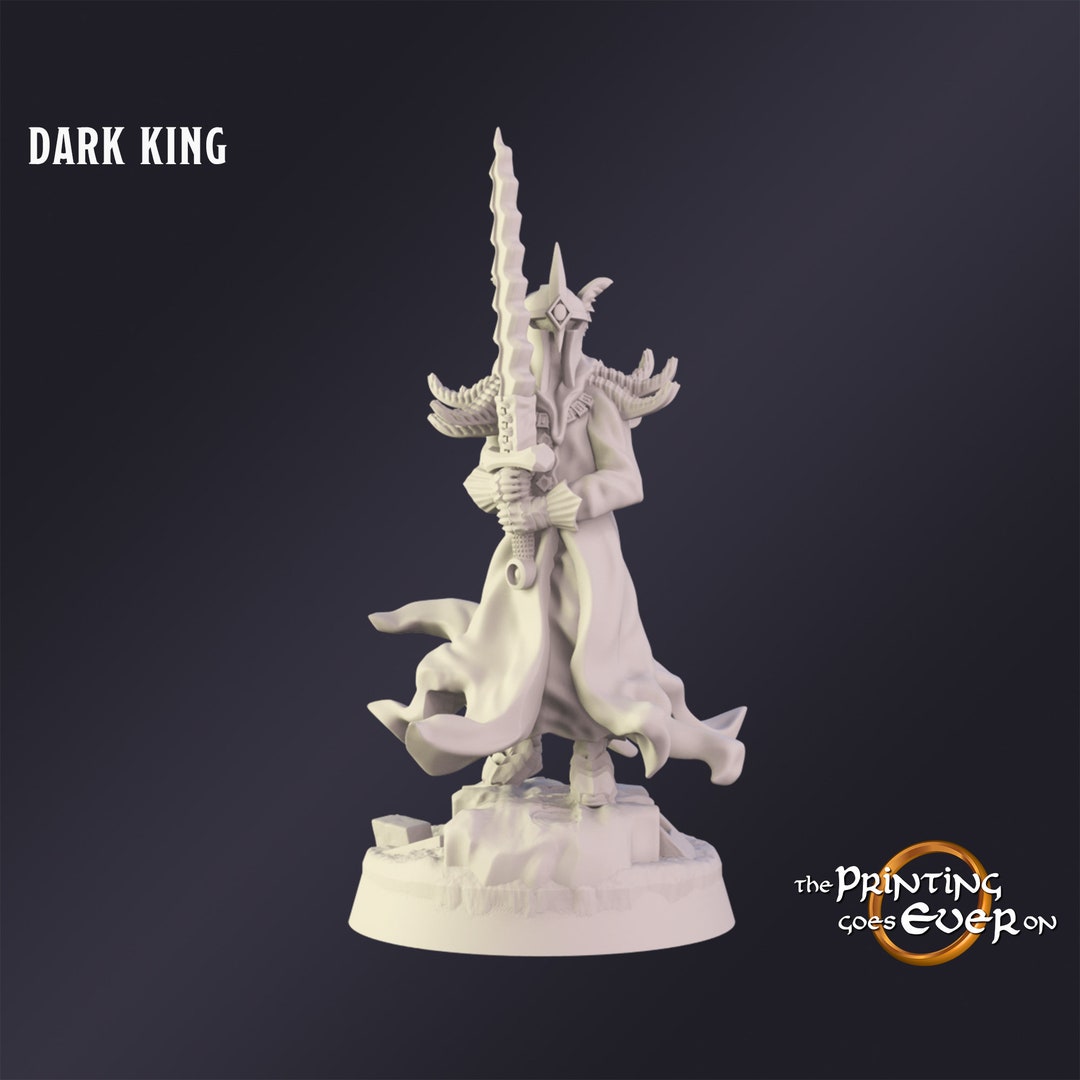 Dnd Miniature Dark King Wraith Miniature for Dungeons and Dragons ...