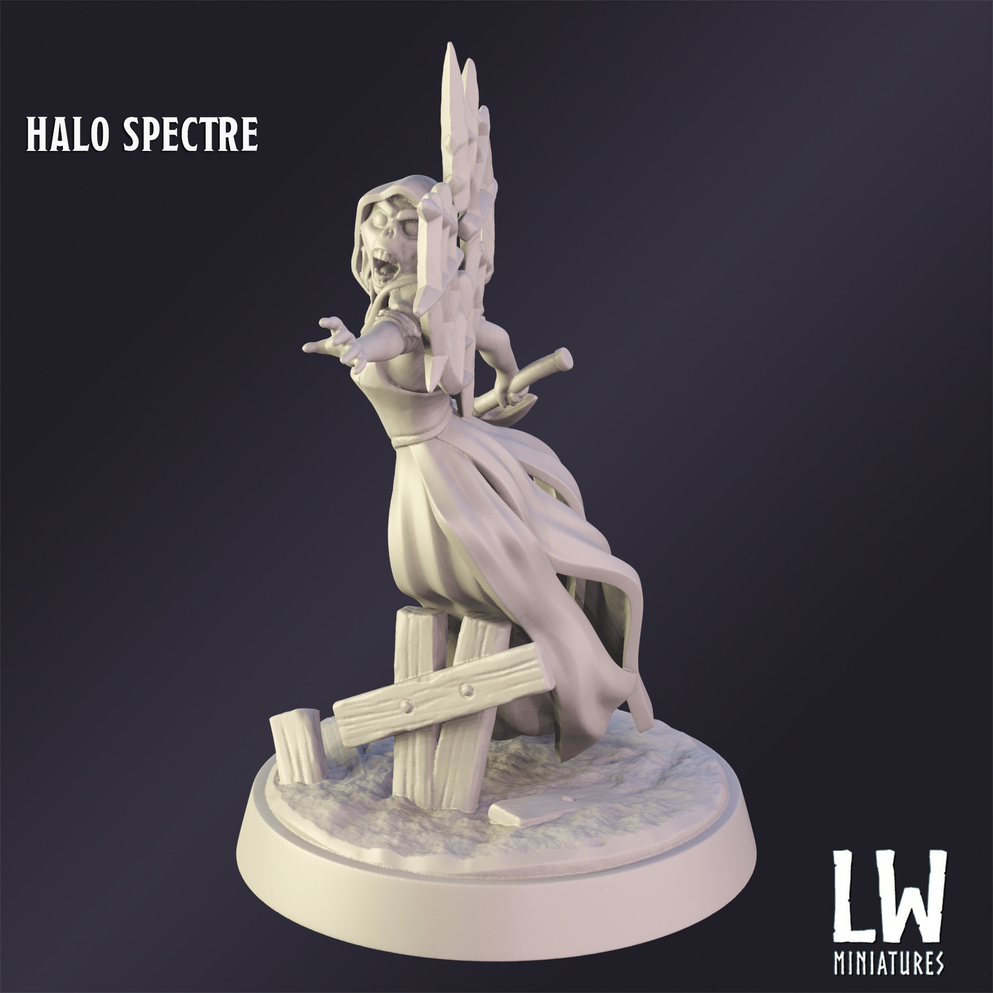 Dnd Miniature Halo Spectre Miniature for Dungeons and Dragons Tabletop ...