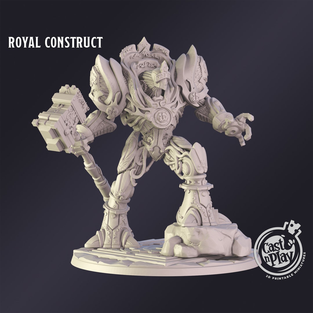 Dnd Miniature Royal Construct Miniature for Dungeons and Dragons ...