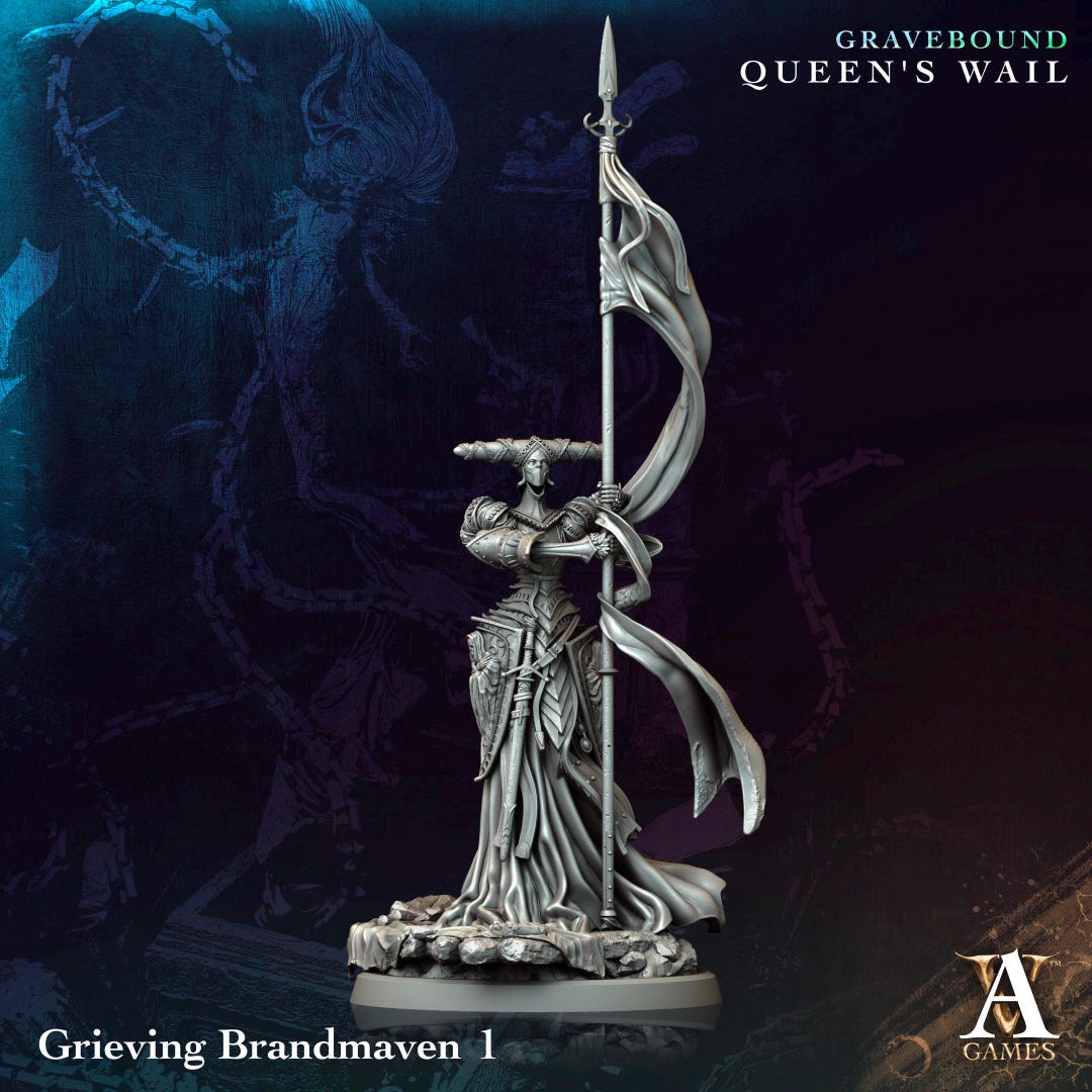 Dnd Miniature Grave Stalwart Defenders Miniature for Dungeons and ...