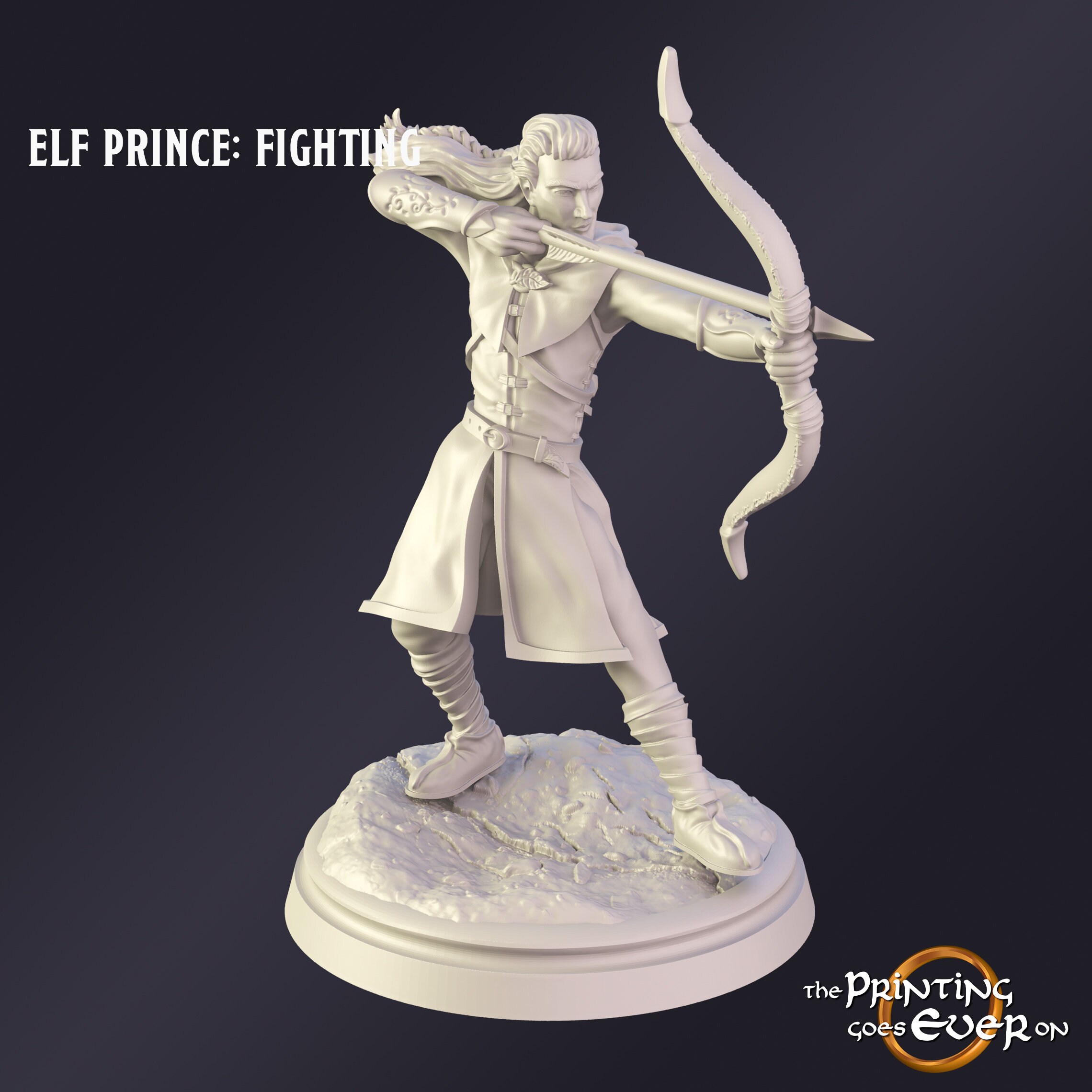 Elf Prince Premium Tabletop Game Miniature From the Printing - Etsy