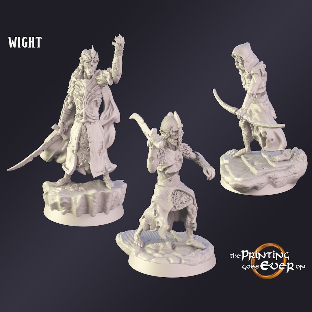Dnd Miniature Barrow Wight Premium Tabletop Game Miniature From the ...