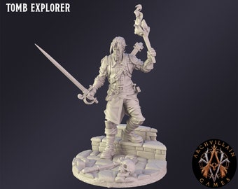 Explorer A Adventurer Guide NPC Hero 28 32mm Miniatures for Dungeons ...