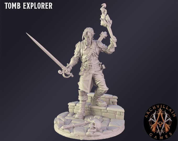 Dnd Miniature Tomb Explorer Miniature for Dungeons and Dragons Tabletop ...