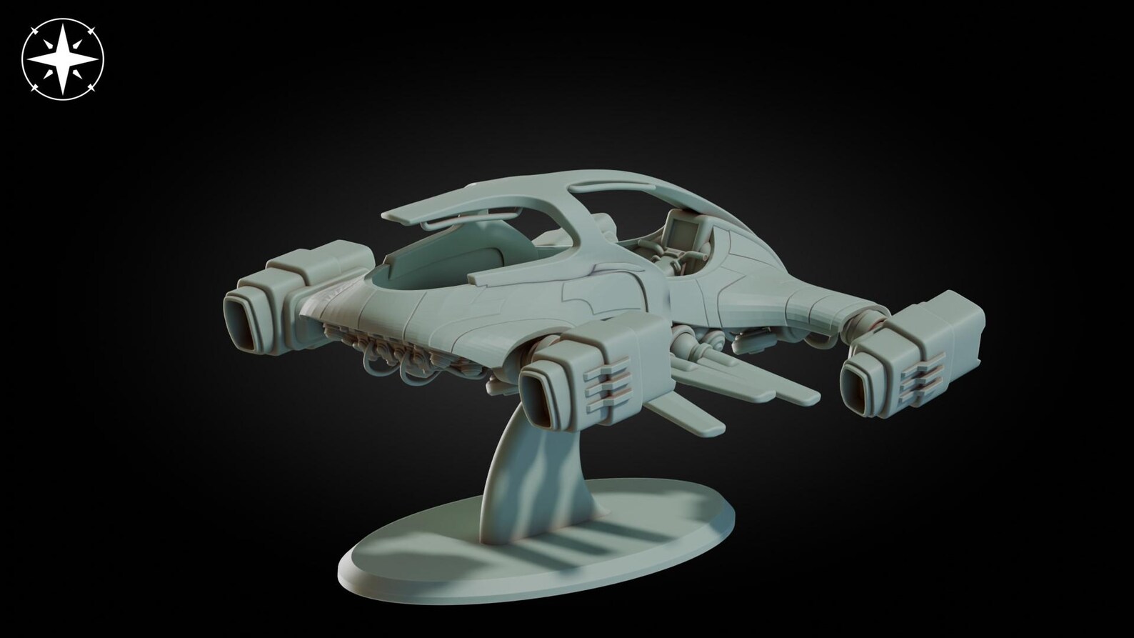 Shigue Hoversled Speeder Resin Miniature From Project Morningstar ...