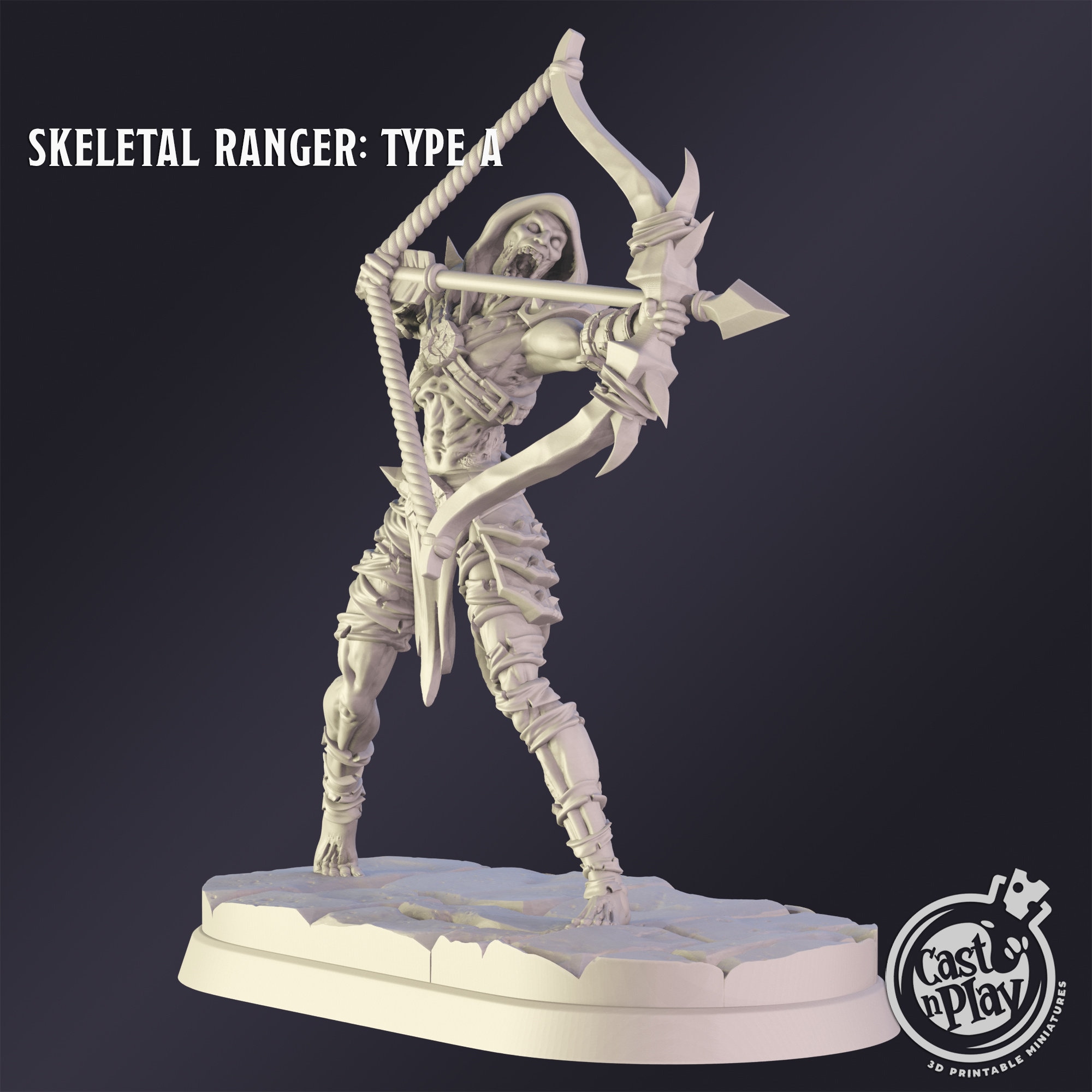 Dnd Miniature Skeletal Ranger Miniature for Dungeons and Dragons ...