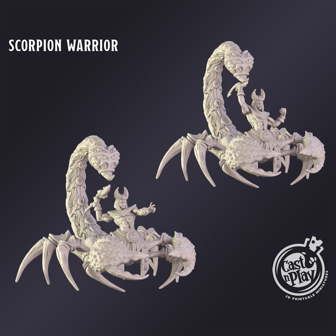 Dnd Miniature Scorpion Warrior Miniature for Dungeons and Dragons ...
