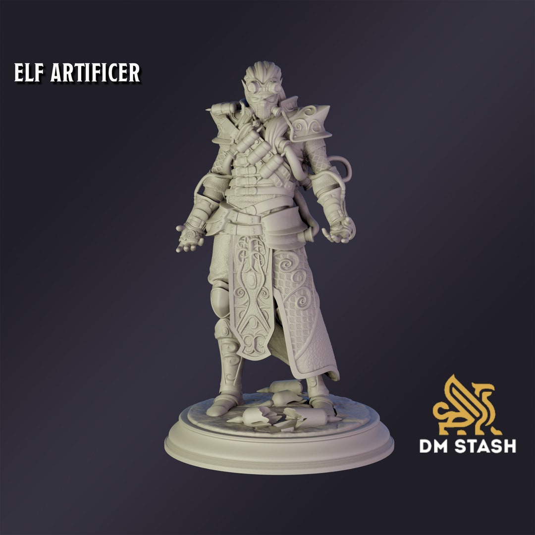 Dnd Miniature Elf Artificer Miniature for Dungeons and Dragons Tabletop ...