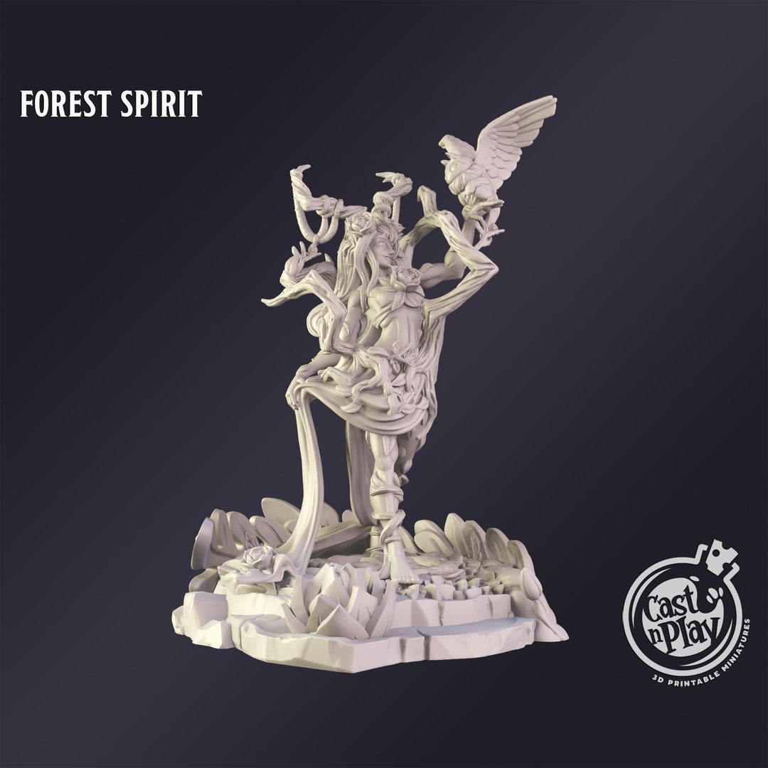 Dnd Miniature Forest Spirit Miniature for Dungeons and Dragons Tabletop ...