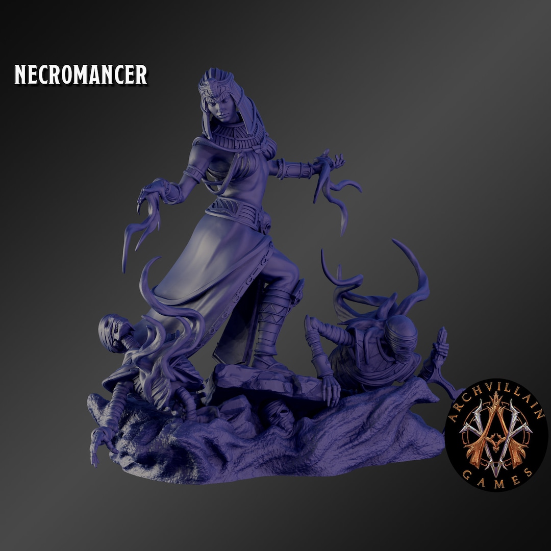 Dnd Miniature Necromancer Miniature for Dungeons and Dragons Tabletop ...