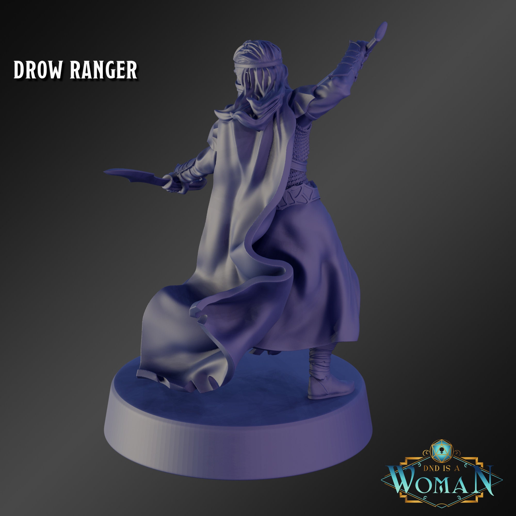 Drow Ranger Premium Tabletop Game Miniature From Dnd is a - Etsy