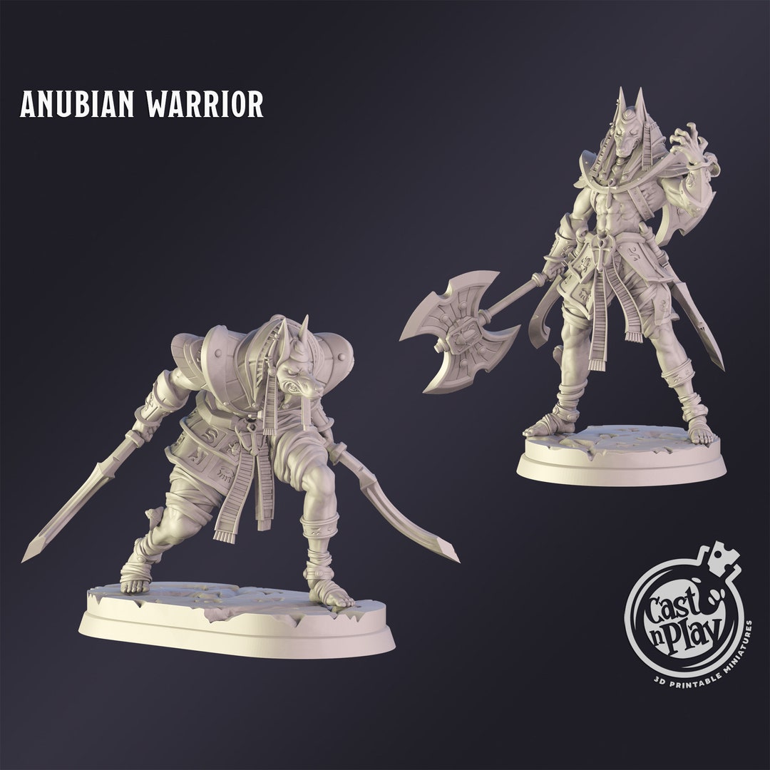 Anubian Warrior Premium Tabletop Game Miniature From Cast N Play ...