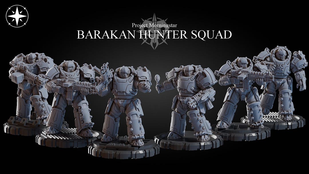 Barakan Hunter Squad Resin Game Miniature From Project Morningstar ...