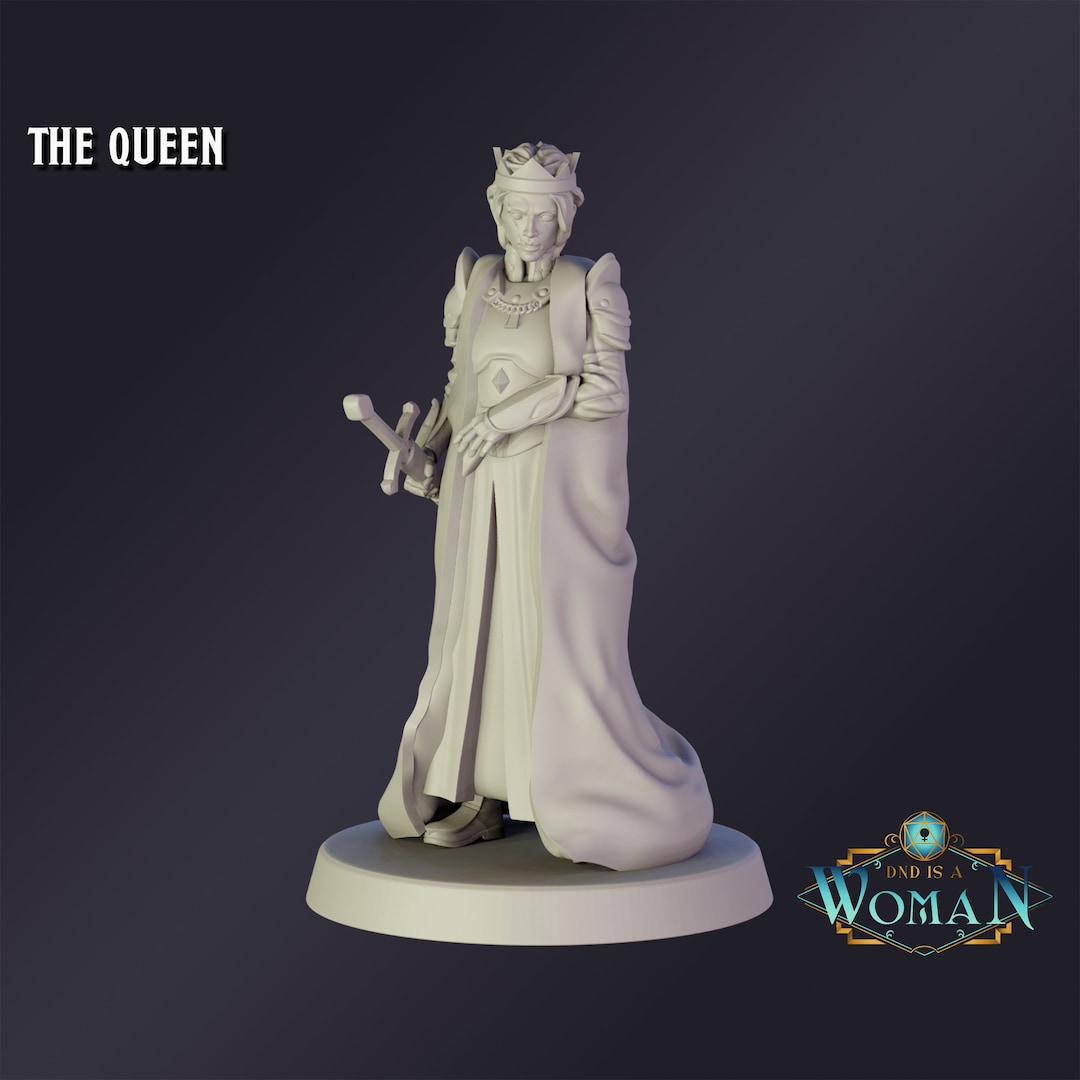 Dnd Miniature the Queen Miniature for Dungeons and Dragons Tabletop RPG ...
