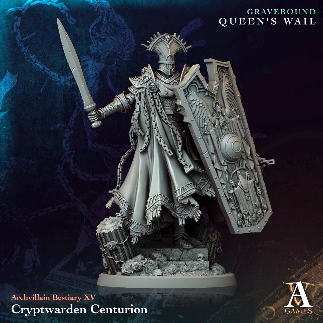 Dnd Miniature Cryptwarden Centurion Miniature for Dungeons and Dragons ...
