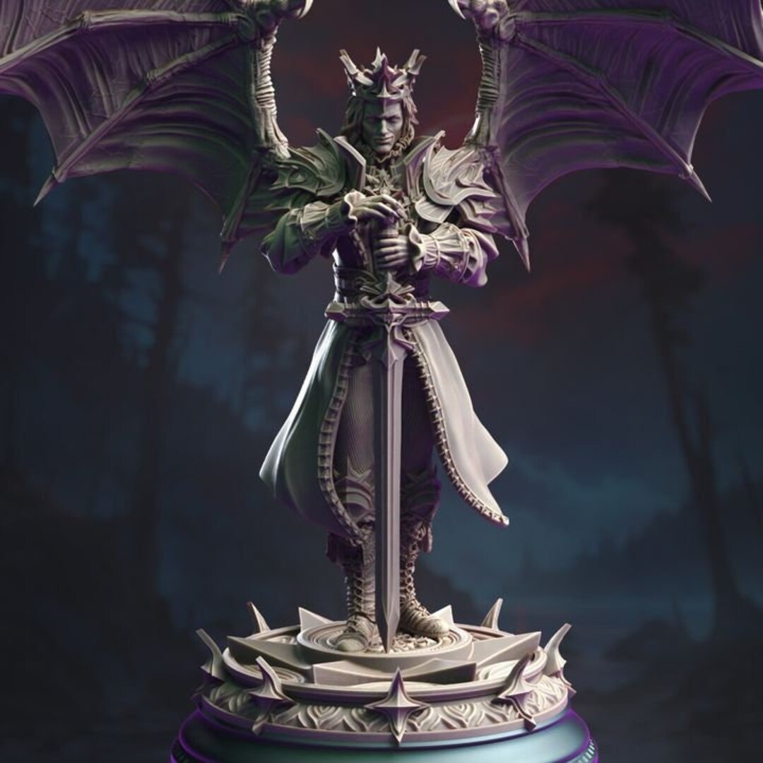 Dnd Miniature Vampire Coven Lord Miniature for Dungeons and Dragons ...