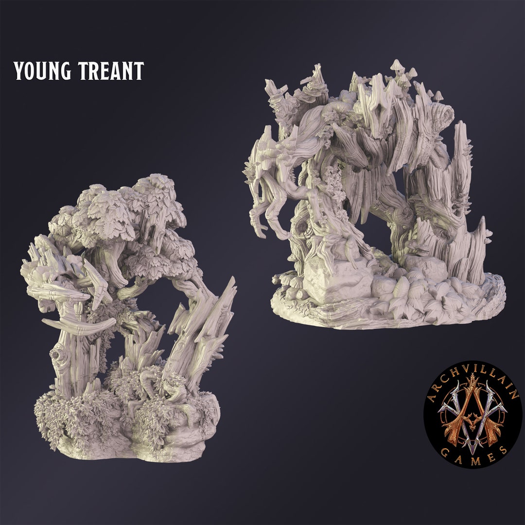 Dnd Miniature Young Treant Miniature for Dungeons and Dragons Tabletop ...