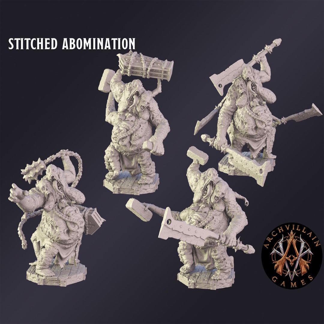 Dnd Miniature Stitched Abomination Miniature for Dungeons and Dragons ...