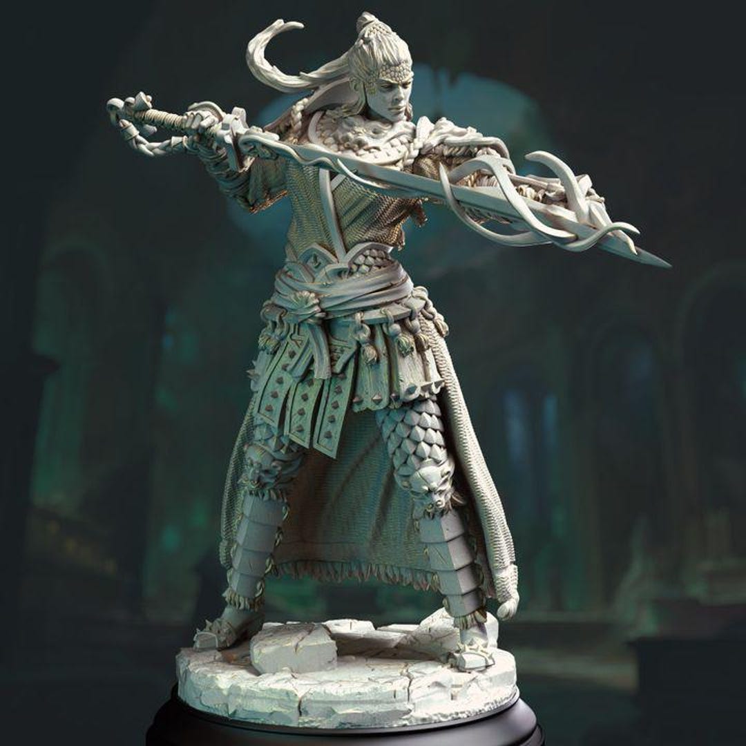 Dnd Miniature Yuan-ti Spellblade Eldritch Knight Miniature for Dungeons ...