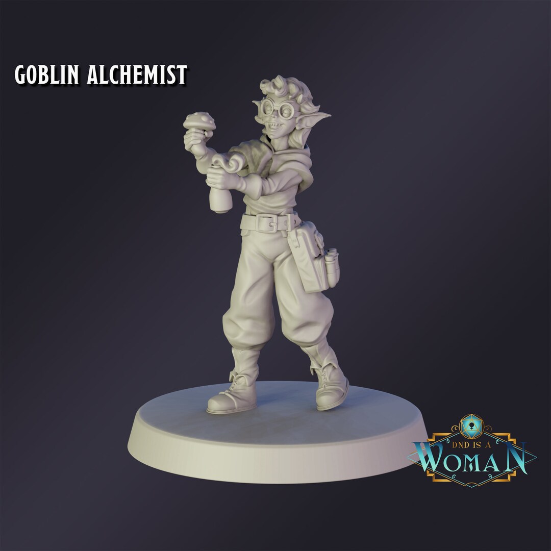 Dnd Miniature Goblin Alchemist Miniature for Dungeons and Dragons ...