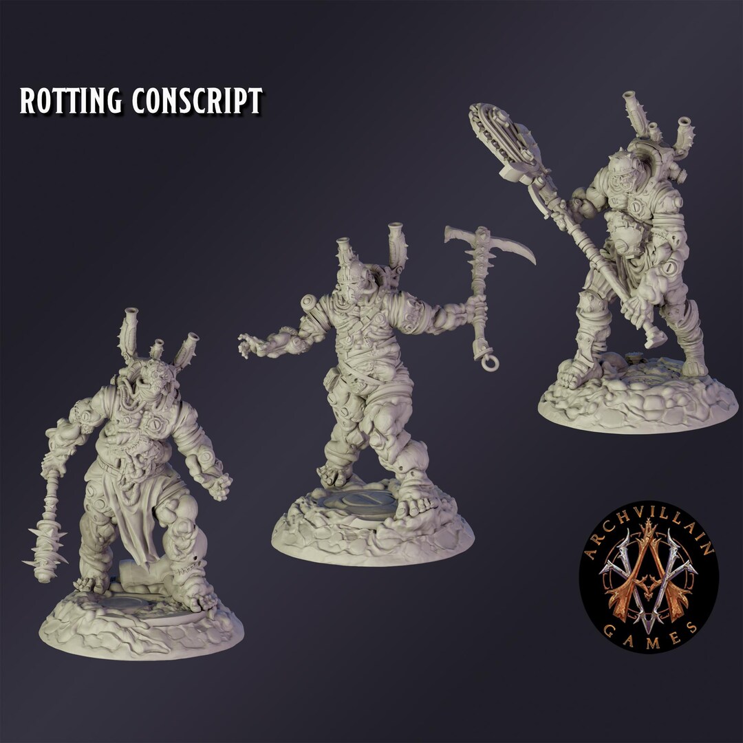 Dnd Miniature Rotting Conscript Miniature for Dungeons and Dragons ...