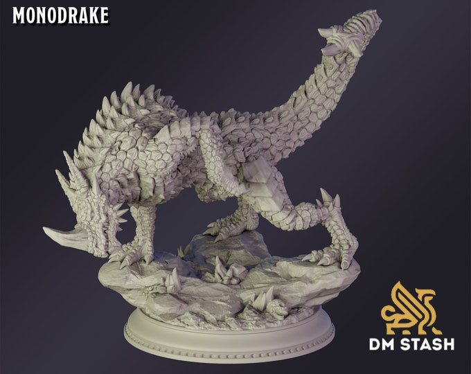 Dnd Miniature Monodrake Miniature for Dungeons and Dragons Tabletop RPG Wargaming Miniature From ...