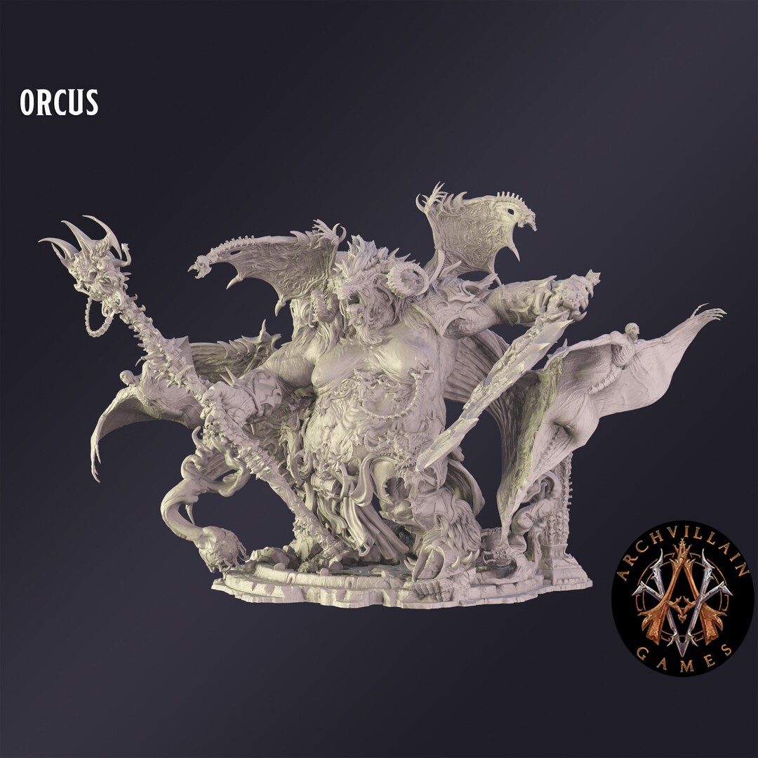 Dnd Miniature Orcus Miniature for Dungeons and Dragons Tabletop RPG ...