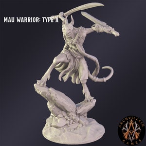 Dnd Miniature Mau Warrior Miniature for Dungeons and Dragons Tabletop ...