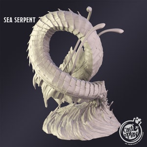 Dnd Miniature Sea Serpent Miniature for Dungeons and Dragons Tabletop ...