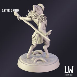 Dnd Miniature Satyr Druid Miniature for Dungeons and Dragons Tabletop ...