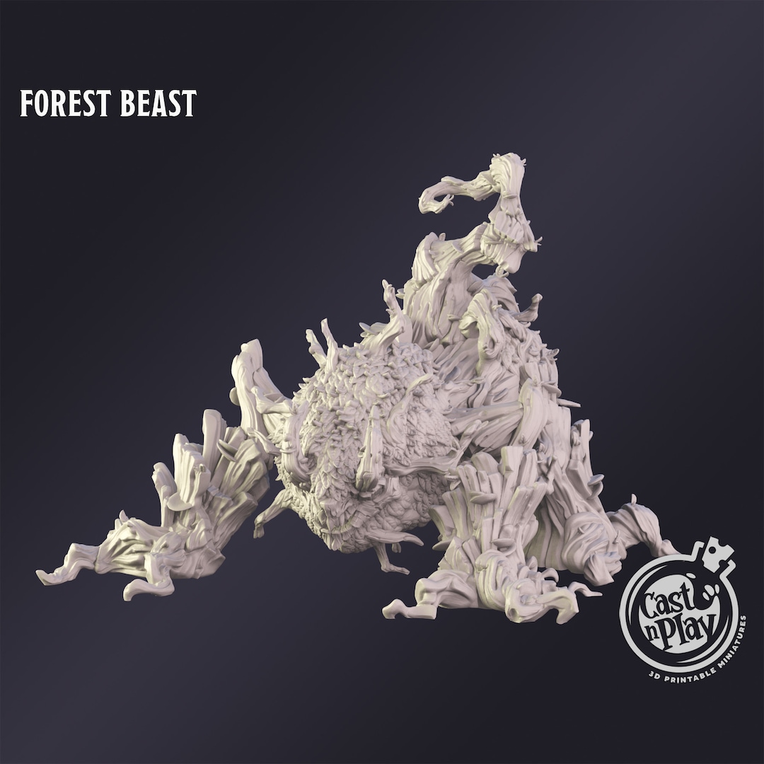 Dnd Miniature Forest Beast Miniature for Dungeons and Dragons Tabletop ...