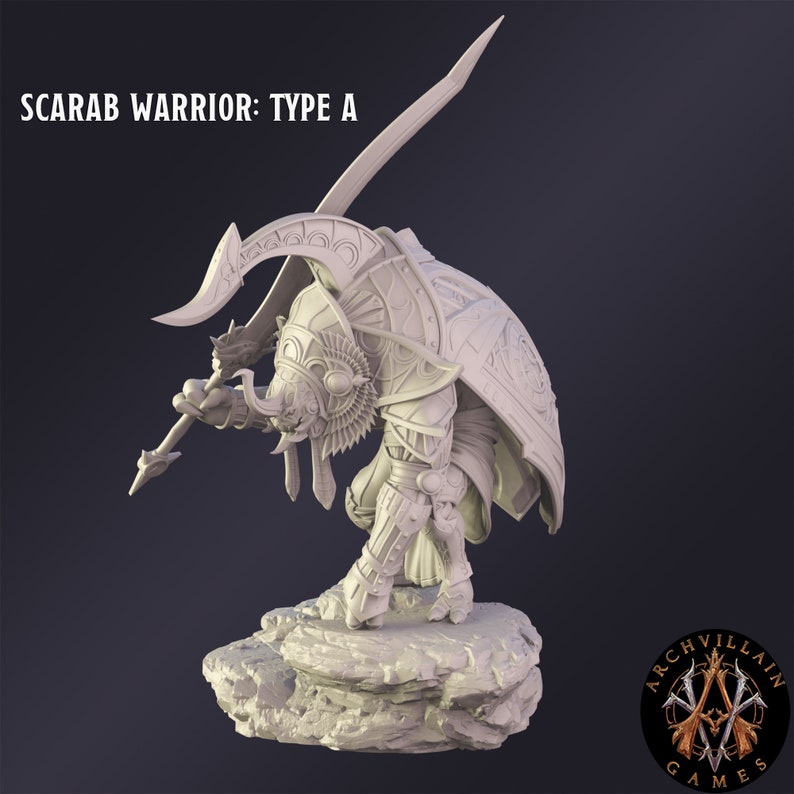 Dnd Miniature Scarab Warrior Miniature for Dungeons and Dragons ...