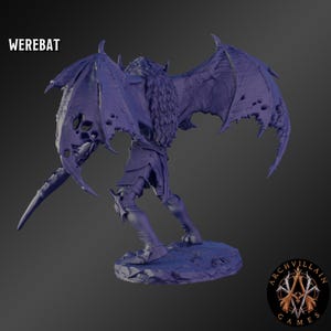 Dnd Miniature Werebat Miniature for Dungeons and Dragons Tabletop RPG ...