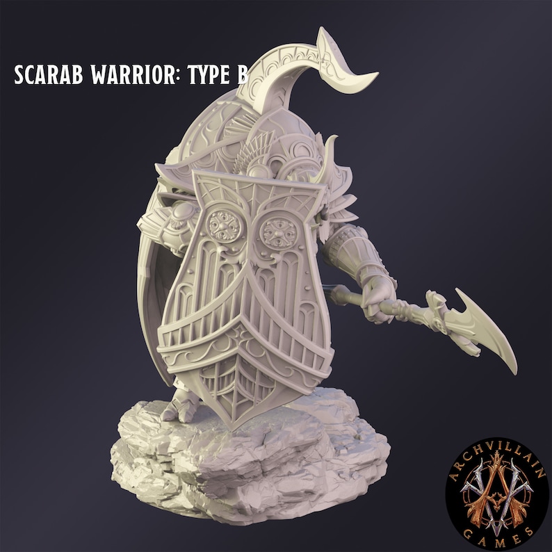 Dnd Miniature Scarab Warrior Miniature for Dungeons and Dragons ...
