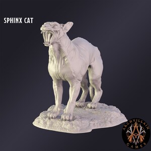Dnd Miniature Sphinx Cat Miniature for Dungeons and Dragons Tabletop ...