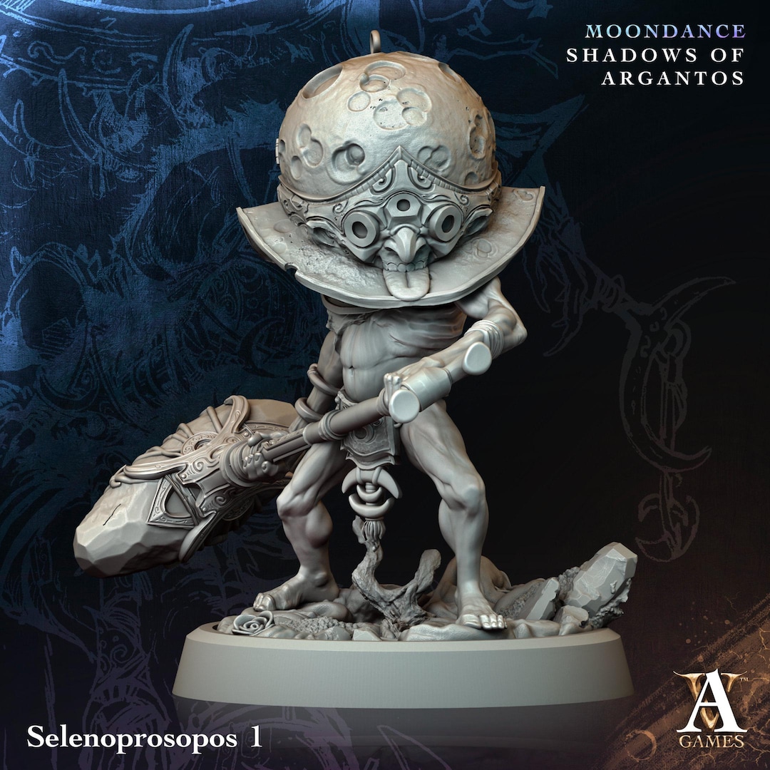 Dnd Miniature Champion of the Moon Miniature for Dungeons and Dragons ...